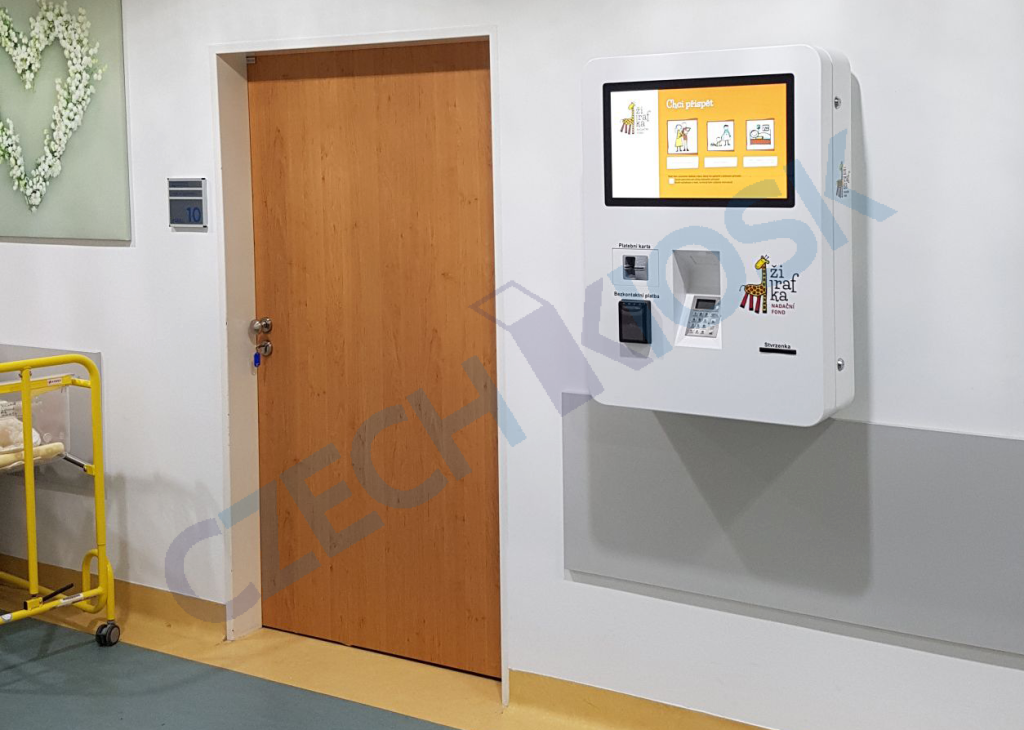 Donation machine for Hořovice Hospital - CZECH KIOSK
